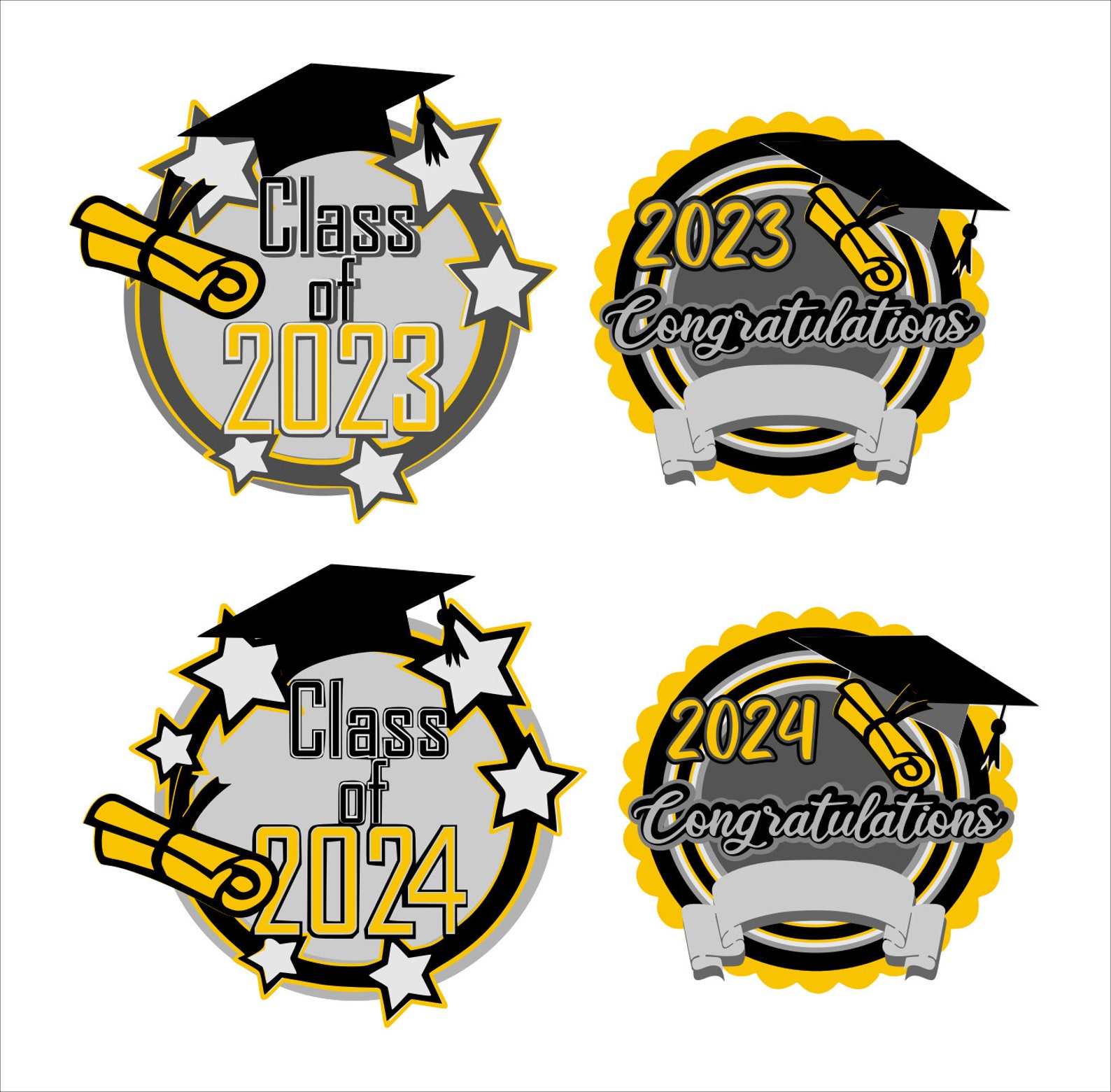 Graduation 2023 2024 Cake Topper and Decorations Svg Bundle . - Etsy UK