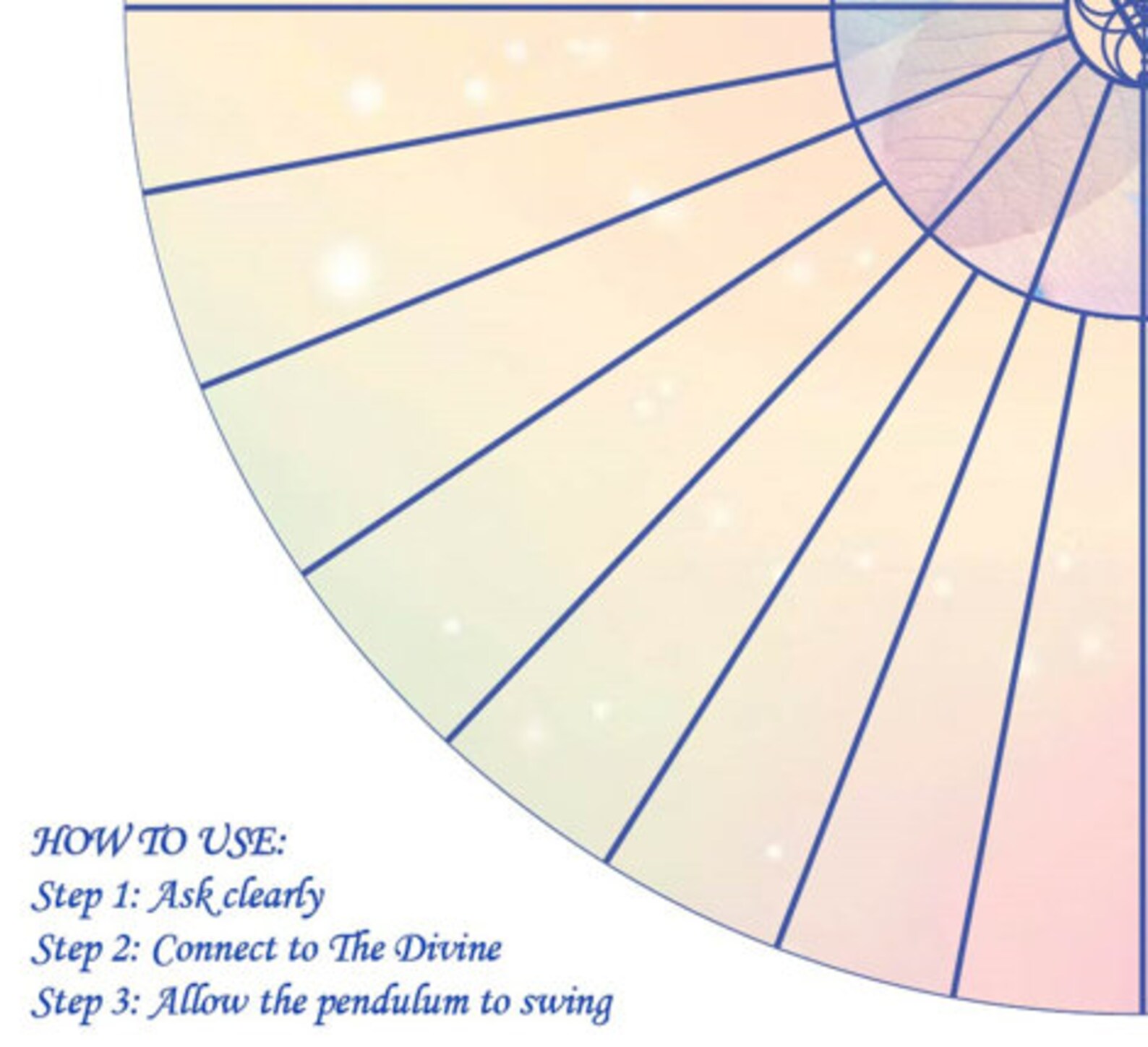 Blank Dowsing Chart in Pastel! Make Your Own Dowsing Board - Be ...