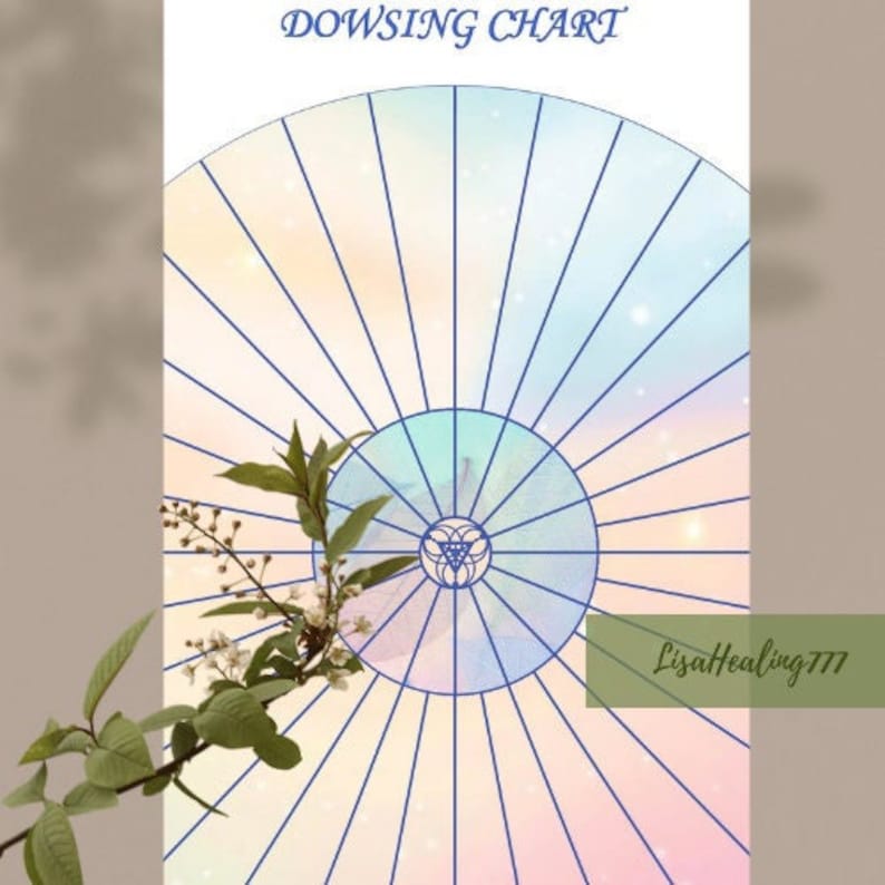 Blank Dowsing Chart in Pastel! Make Your Own Dowsing Board - Be ...