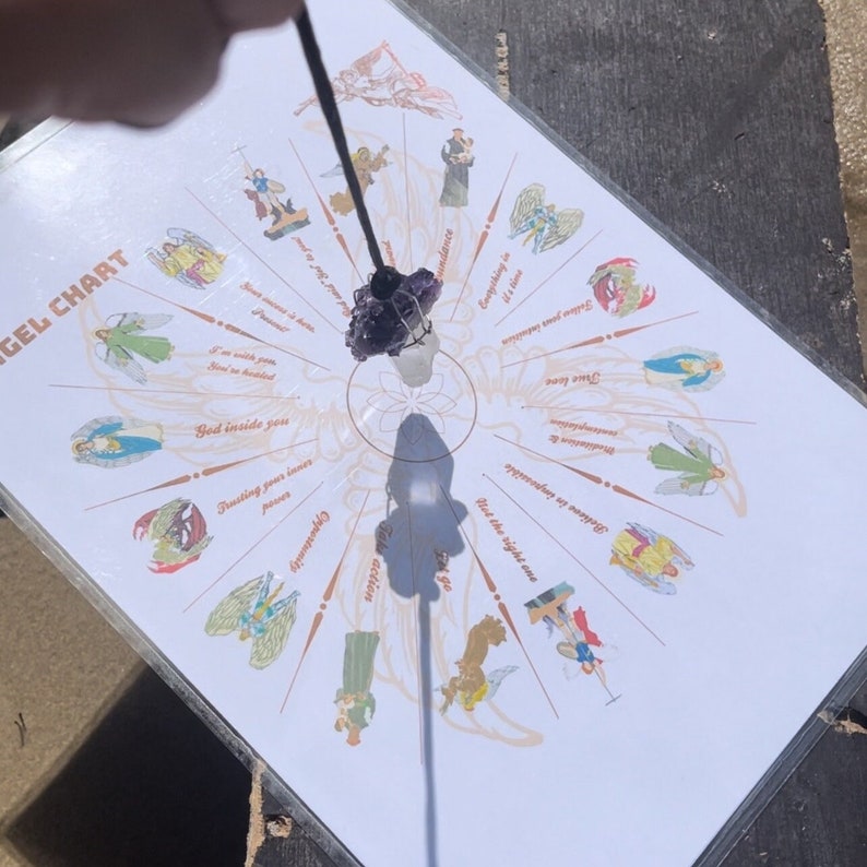 Angel/ Archangel 's Messages Dowsing Board - Pendulum Divination - Etsy