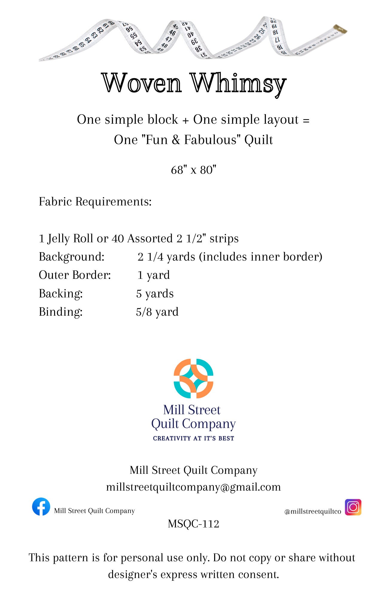 Woven Whimsy Quilt Pattern - Etsy