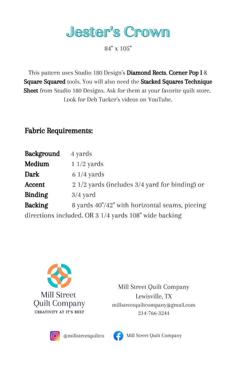 Jester's Crown Quilt Pattern - Etsy