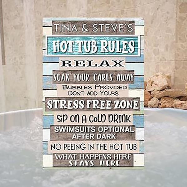 Hot Tub Signs - Etsy