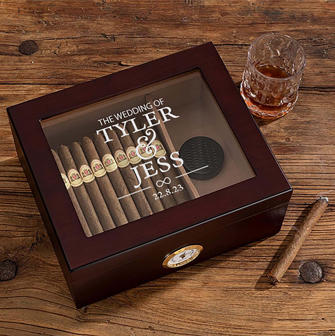 Eternal Engraved Cigar Humidor, Custom Cigar Box, Engraved Humidor ...