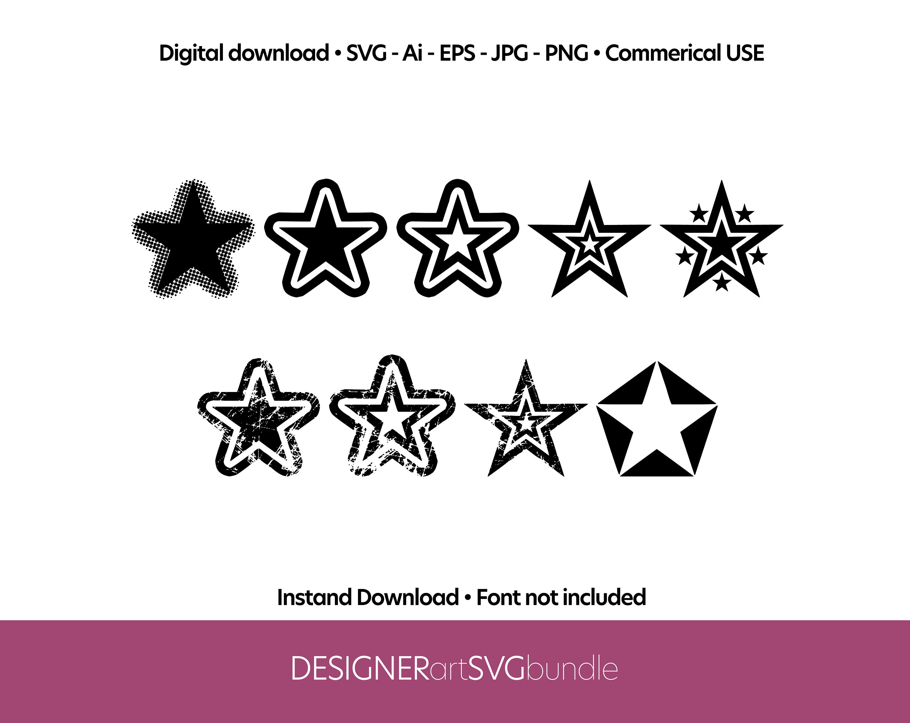 Star SVG Files Stars SVG Bundle Star Svg for Commercial Use America SVG ...