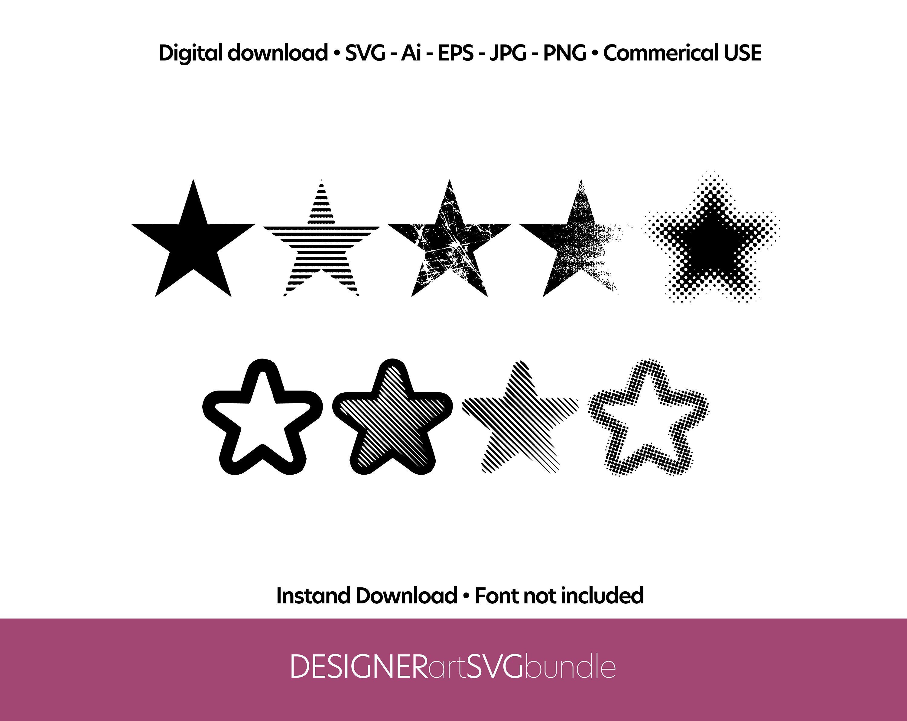 Star SVG Files Stars SVG Bundle Star Svg for Commercial Use America SVG ...