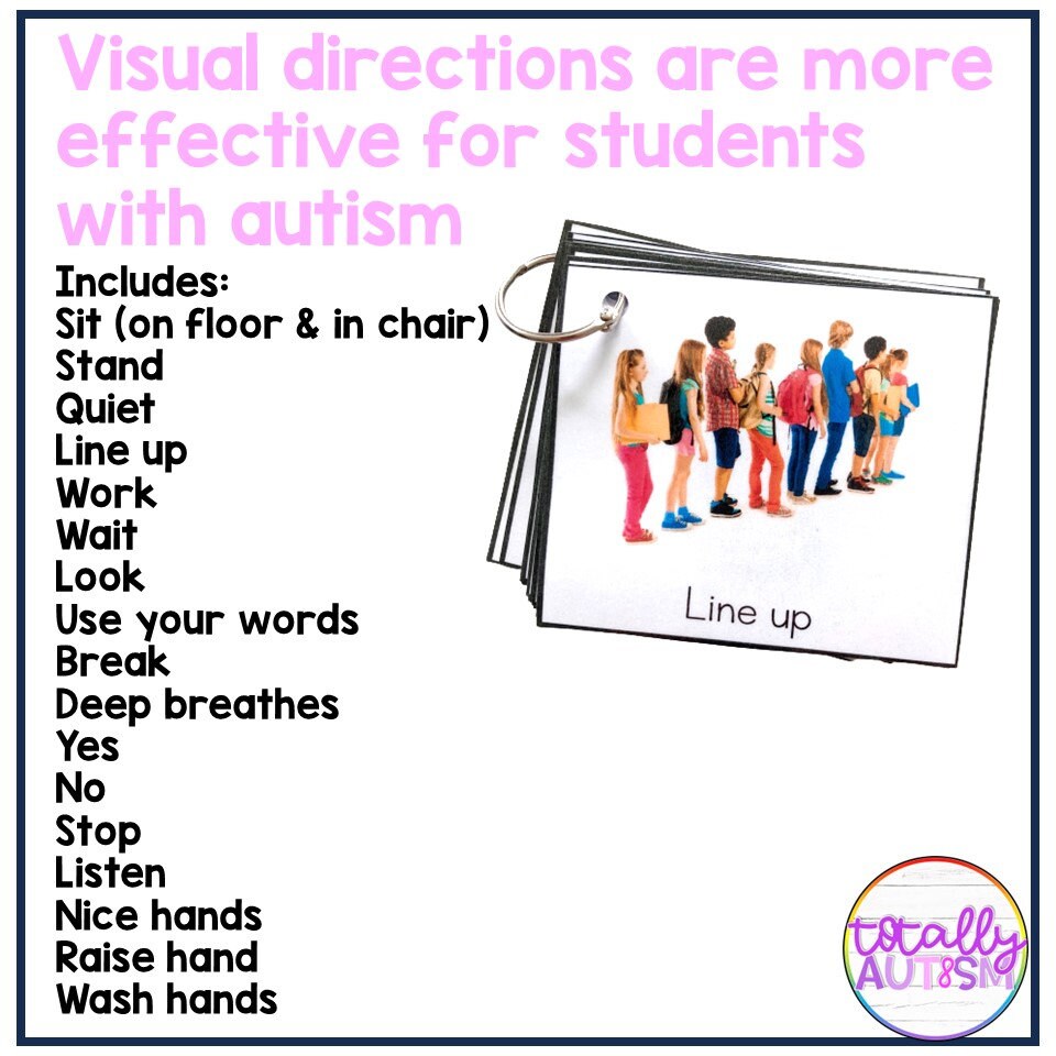 Behavior Visuals Keyring - Behavior Cards - Special Education - Real ...