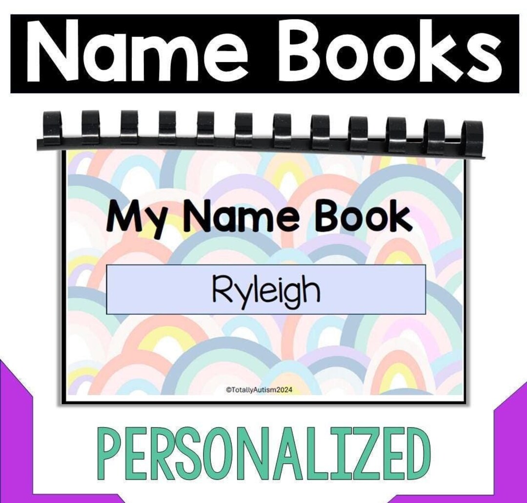 Personalized Name Book - Identify, Write, Trace, Spell First and Last ...