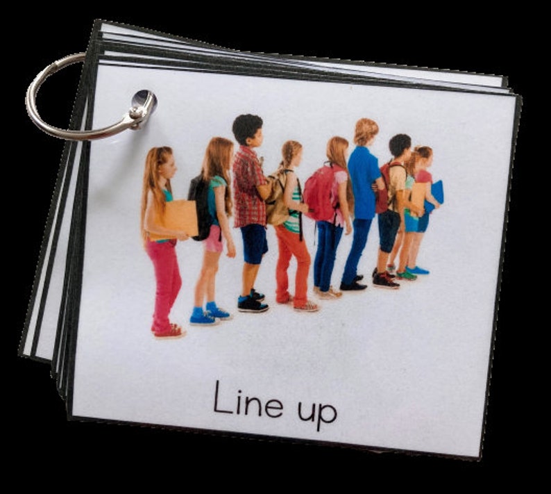 Behavior Visuals Keyring - Behavior Cards - Special Education - Real ...