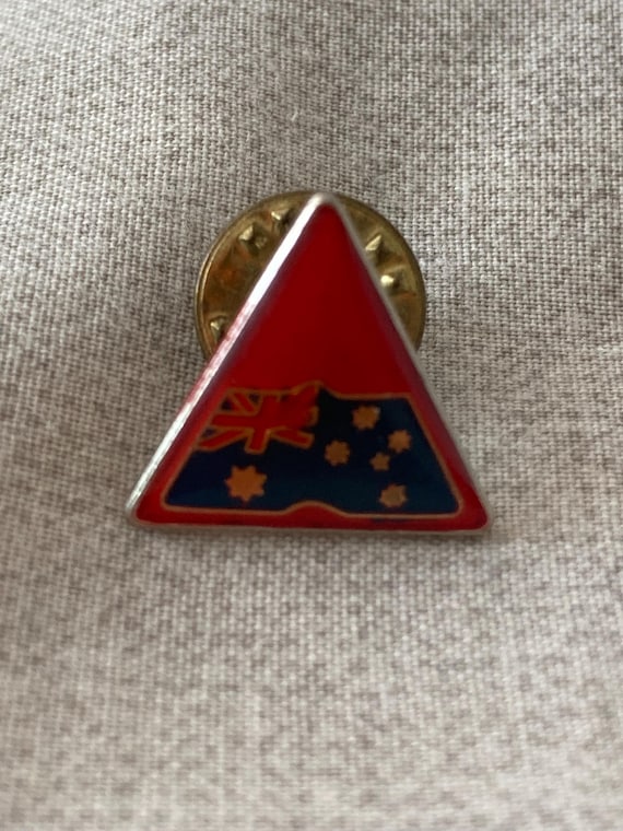 Vintage Swann & Hudson Triangle Australian Flag Pin o… - Gem