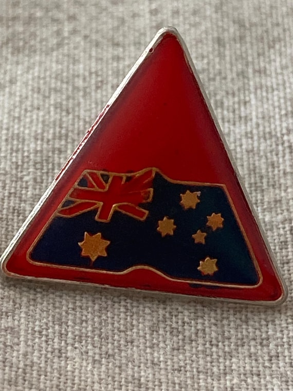 Vintage Swann & Hudson Triangle Australian Flag Pin o… - Gem
