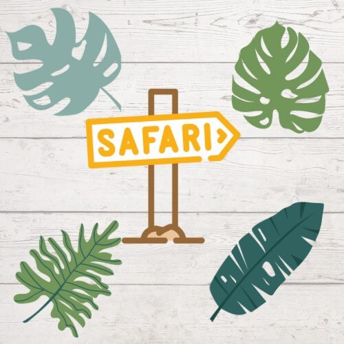 Safari Animals Svg Safari Svg Animal Cut File Birthday Svg - Etsy
