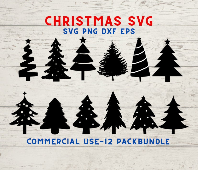 Christmas Tree Svg Bundle Christmas Svg Christmas Tree Svg | Etsy