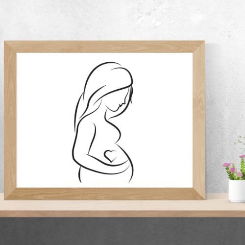 Pregnant Woman Svg Pregnant Woman Plotter File Svg - Etsy