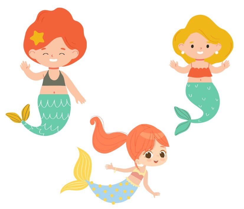 Mermaid Bundle Svg Mermaids Svg Mermaid Clipart Cute - Etsy
