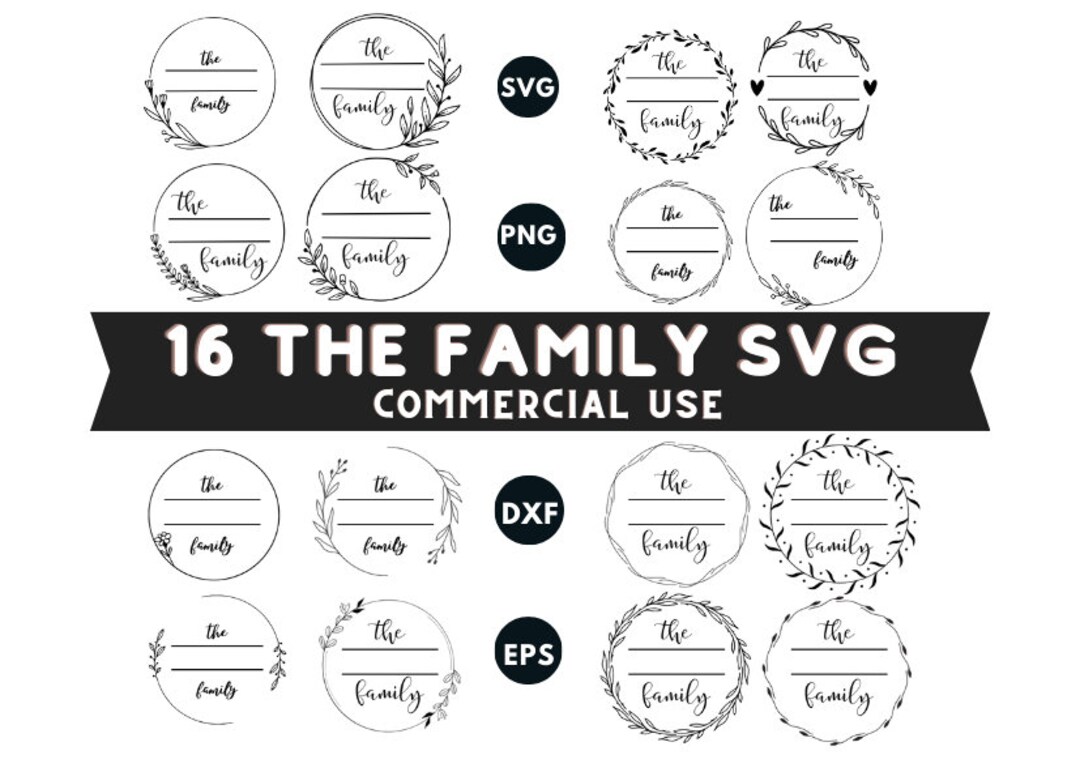 Christmas Name Frame Svg, the Family Name Svg, Keychain Svg, Family ...