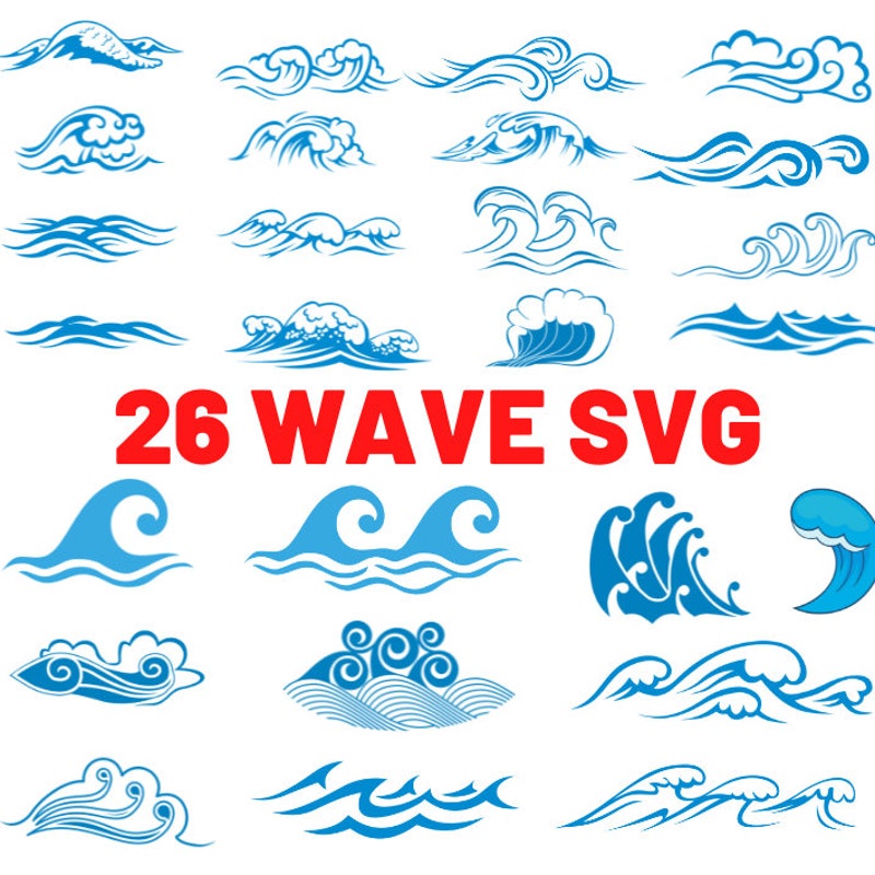 Wave Svg - Etsy