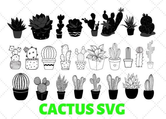 Cactus Svg Cactus Svg Files for Cricut Succulent Svg Cactus - Etsy