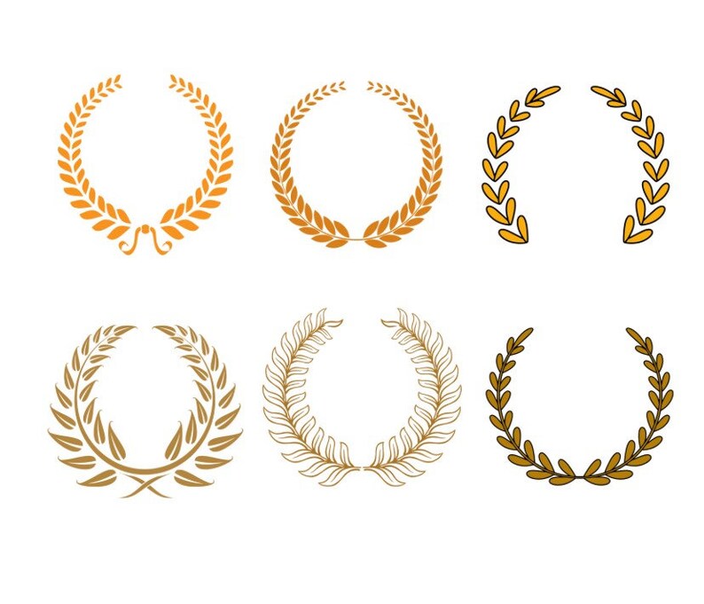 Monogram Frame Svg Bundle Leaf Frame Svg Laurel Frame Svg - Etsy