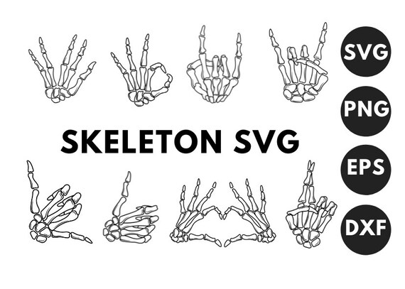 Skeleton Svg Skeleton Hands Svg Skeleton Finger Svg - Etsy