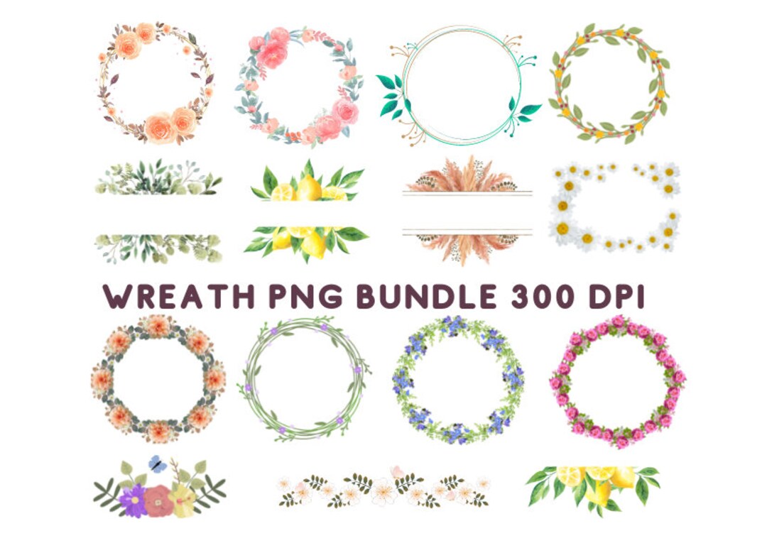 Monogram Frame Png, Split Frame Png, Wedding Png, Frame Png, Digital ...