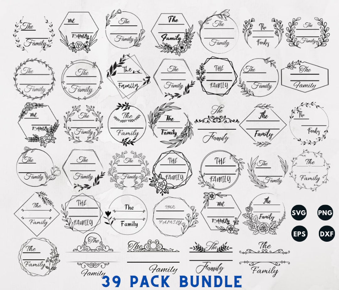 Christmas Name Frame Svg, Ornament Svg,keychain Svg, Family Name ...