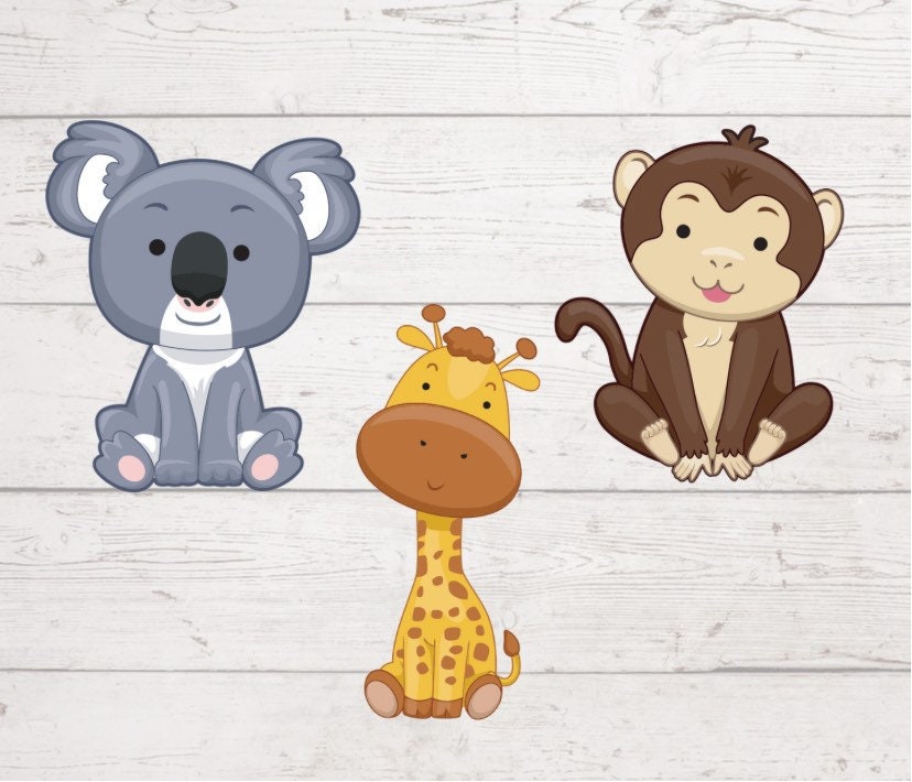 Safari Animals Svg Safari Svg Animal Cut File Birthday Svg - Etsy