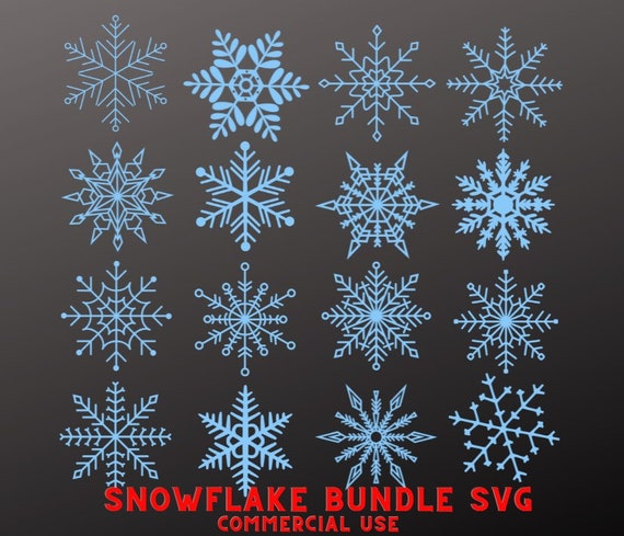 Snowflake Svg Bundle Snowflake Svg Christmas Svg Snowflake - Etsy