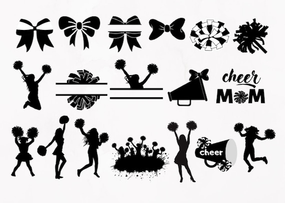 Cheerleader Svg Cheer Svg Cheer Design Cheer Cut File Pom - Etsy