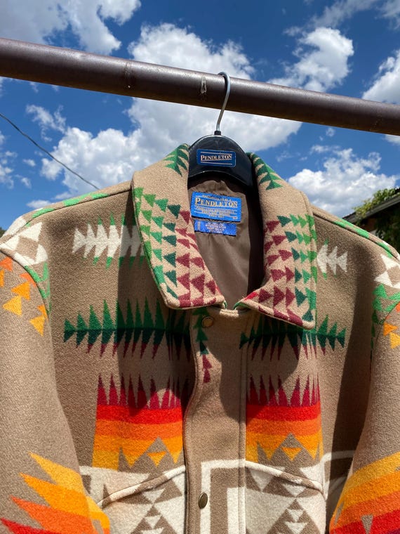 Vintage Pendleton wool blanket coat in “Chief Joseph”… - Gem
