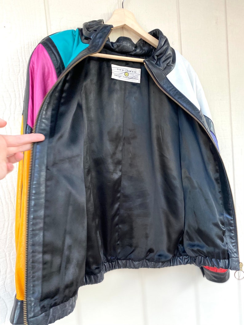 1980s 80s Vintage Colorblock Patchwork New Wave Hip Hop Style - Etsy