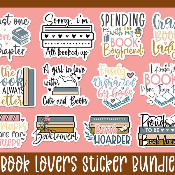 Book Stickers - Etsy