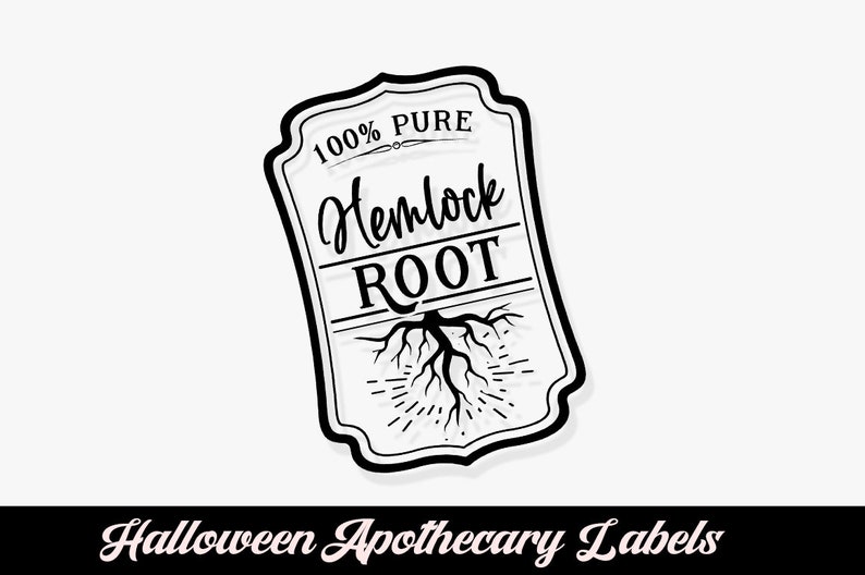 10 Halloween Apothecary Labels, Halloween Labels SVG, Halloween Potion ...
