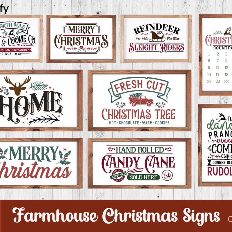 Farmhouse Christmas Sign - Etsy