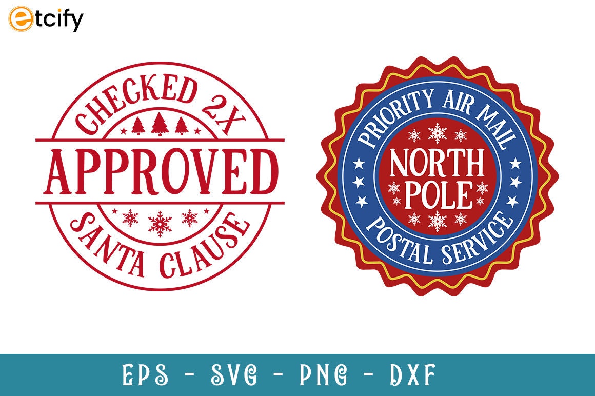 Christmas Stamps Svg, Special Delivery Svg, Santa Mail Svg, Postage ...