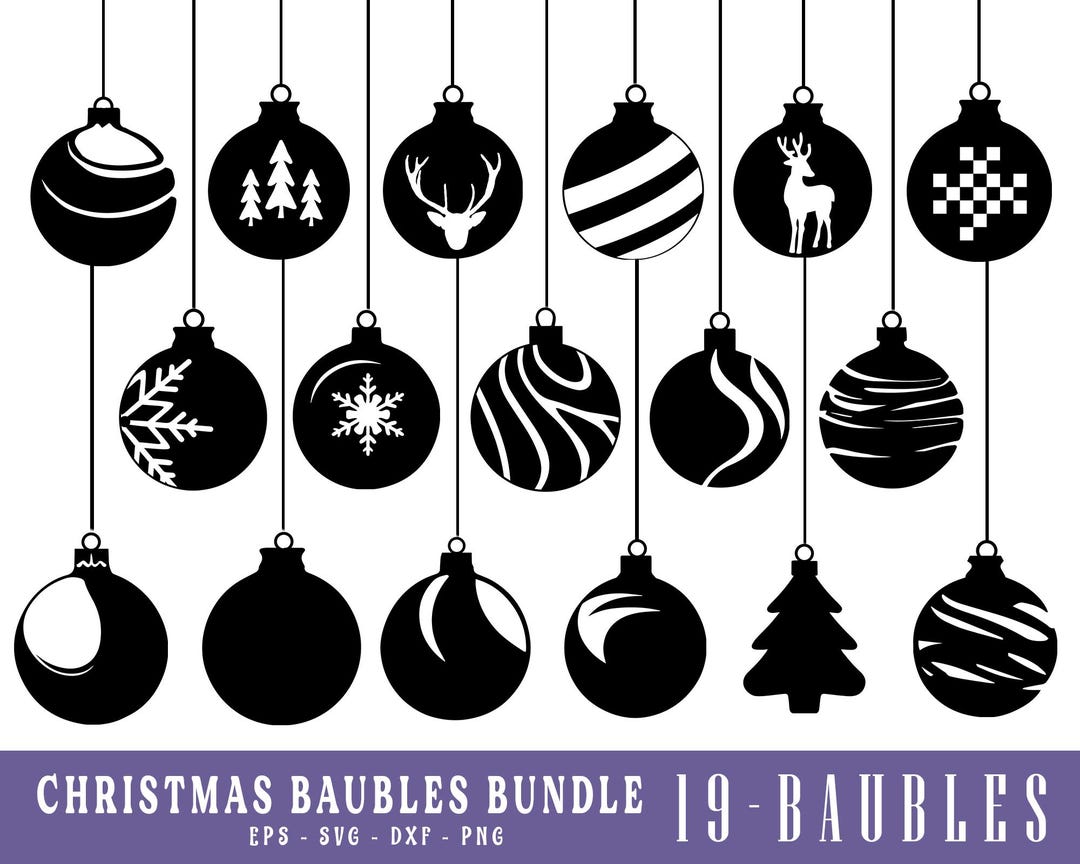 Christmas Ball Svg Bundle, Christmas Ornaments, Christmas Balls Laser ...
