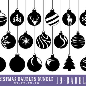 Christmas Ball Svg Bundle, Christmas Ornaments, Christmas Balls Laser ...