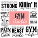 Gym Tshirt Svg Bundle Gym Svg Bundle Workout Svg Bundle Fitness Svg ...