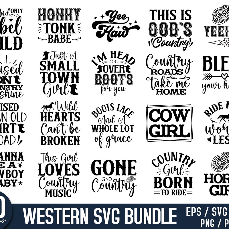 Western Svg - Etsy