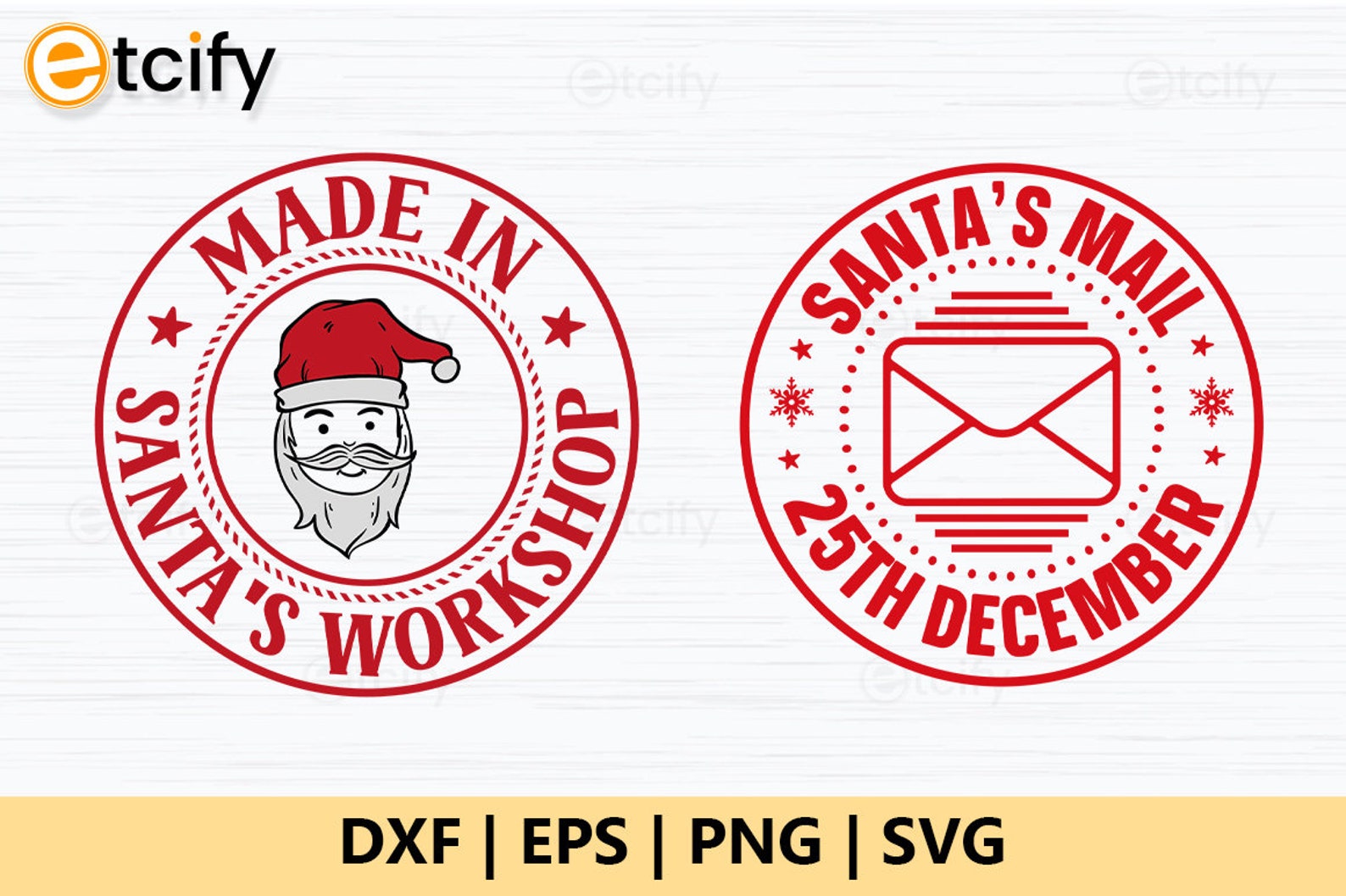 Christmas Post Stamps Bundle, Santa Svg, North Pole Express, Santa ...