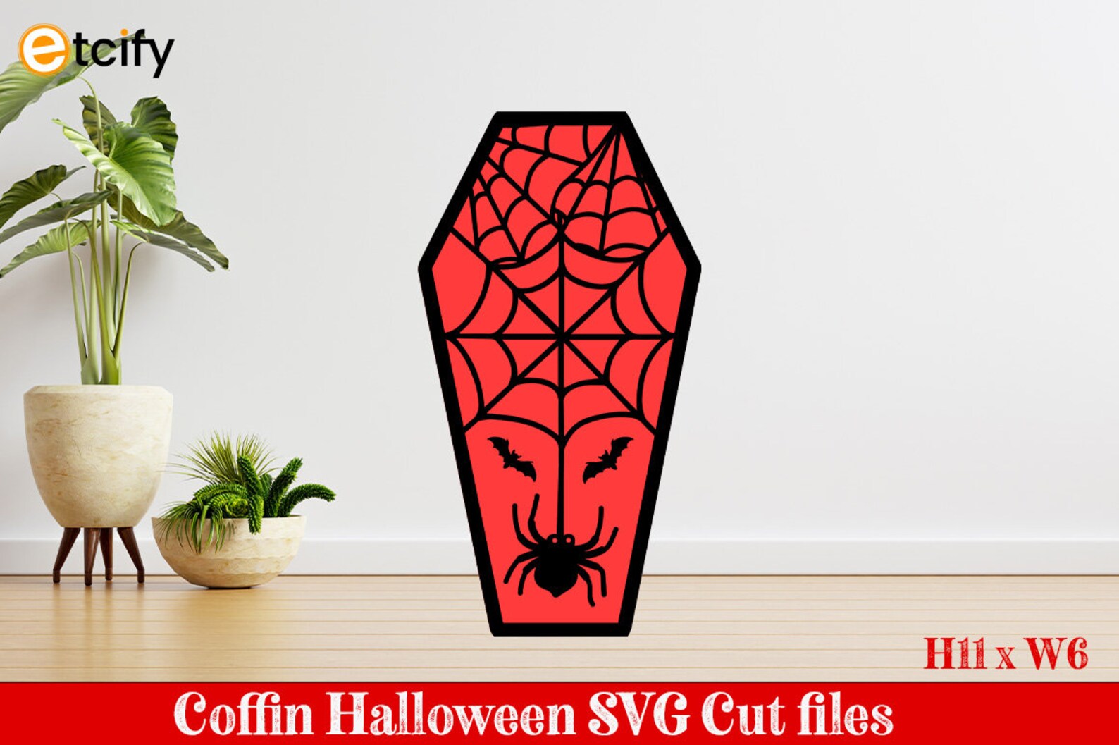 Halloween Scary Coffin Box SVG Cut File Coffin Silhouette - Etsy