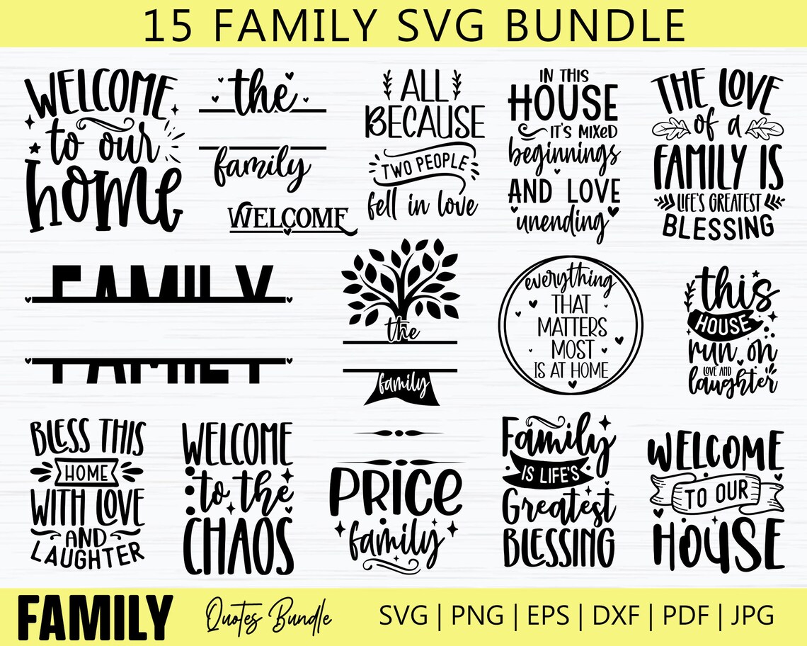 Family Sign Design, Family Svg Design, Family Svg Bundle, Family Wall ...