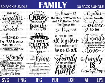 Family Quote Svg | Etsy