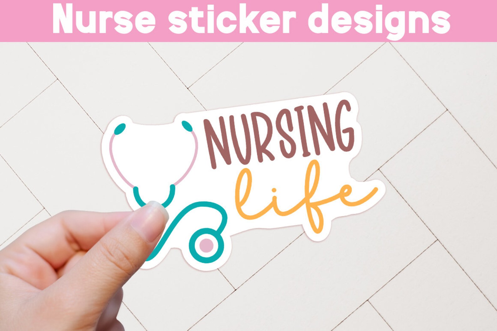 Nurse Printable Stickers, Nurse Png Stickers, Nurse Svg Bundle, Sticker ...