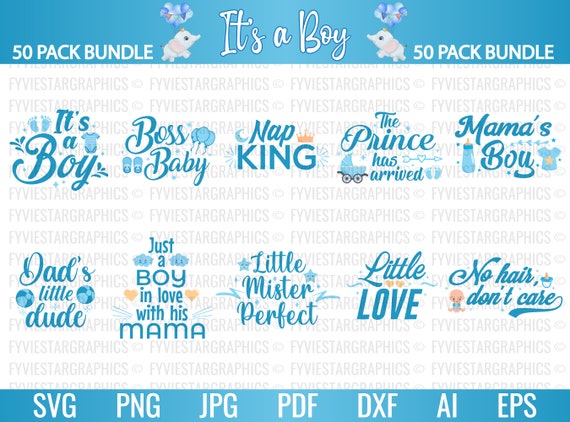 Its a Boy Svg Baby Boy Svg Boy Colorful Instant Download | Etsy
