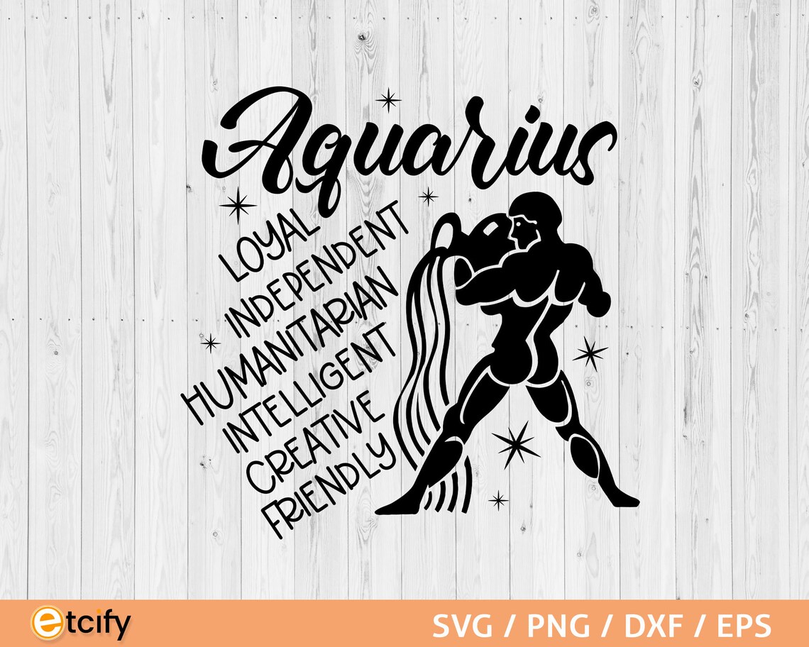 Aquarius Svg, Zodiac SVG, Zodiac SVG Bundle, Zodiac Sign SVG, Sign ...