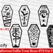 Halloween Scary Coffin Box SVG Cut File, Coffin Silhouette Svg ...