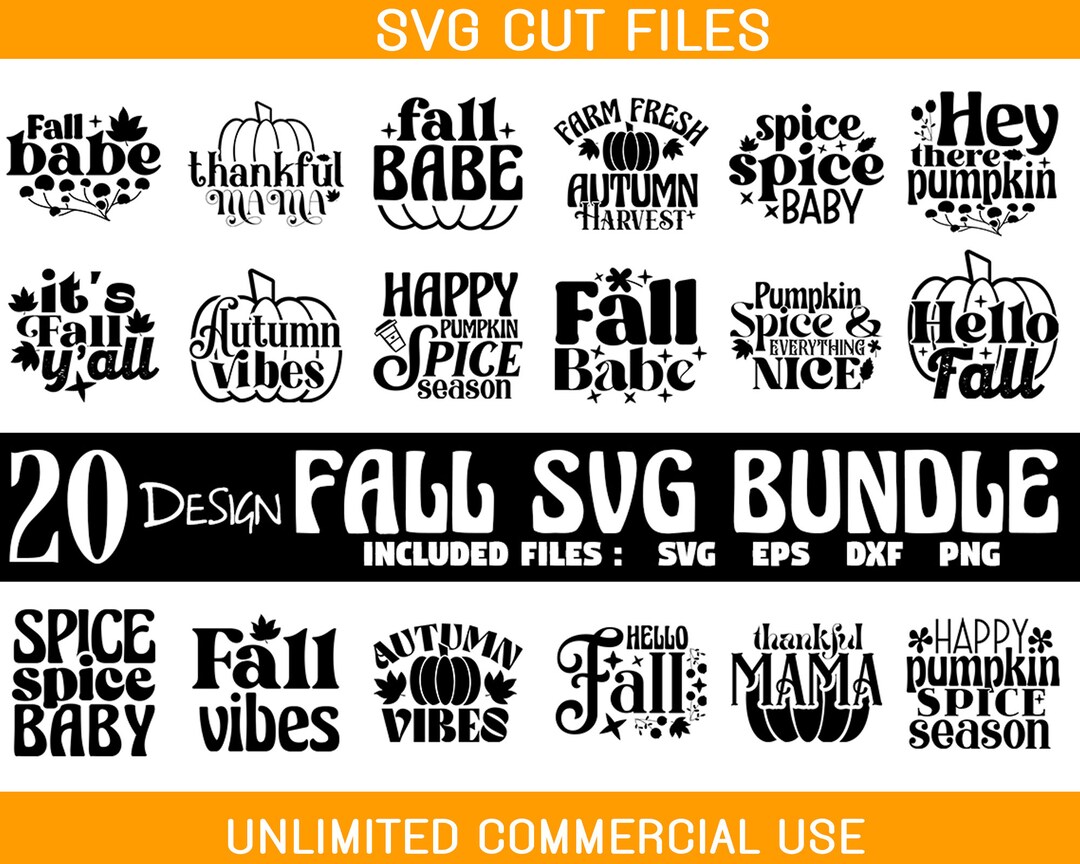 Retro Fall Svg Bundle, Fall Svg Bundle, Fall Bundle, Fall Shirt Bundle ...