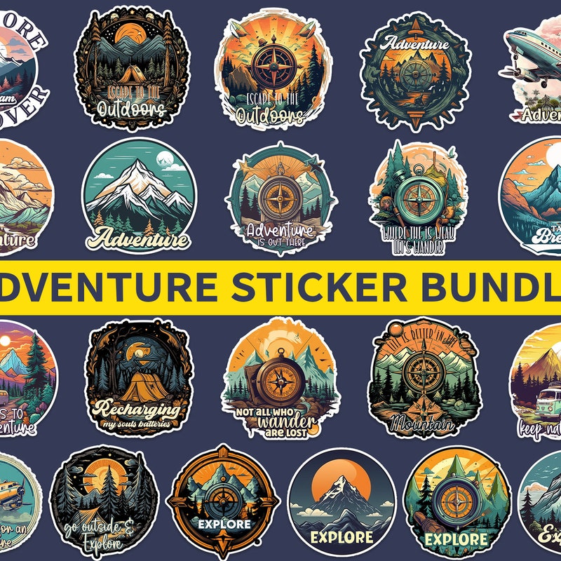 Adventure Sticker - Etsy