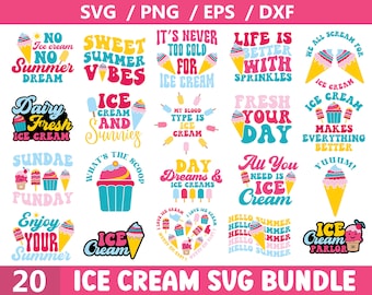 Ice Cream Svg Bundle Ice Cream Png Bundle Ice Cream Svg Cricut - Etsy